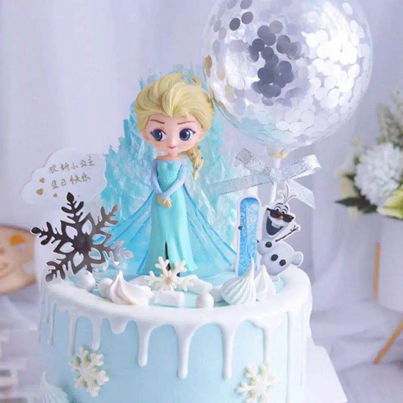 Jual HIASAN TOPPER ORNAMEN DEKORASI CAKE KUE ULANG TAHUN PESTA ELSA ...