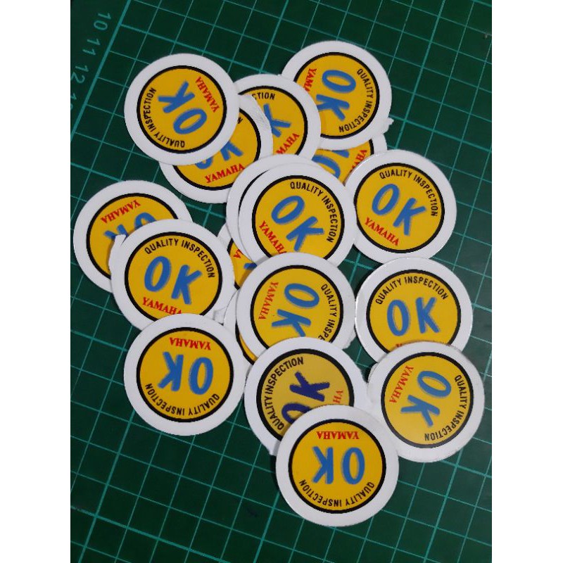 Jual sticker stiker OK quality inspection yamaha transaparan tangki ...
