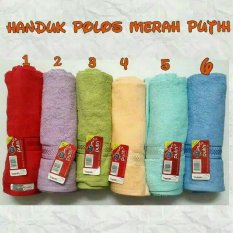 Jual Handuk Merah Putih olahraga / leher 30x70CM | Shopee Indonesia