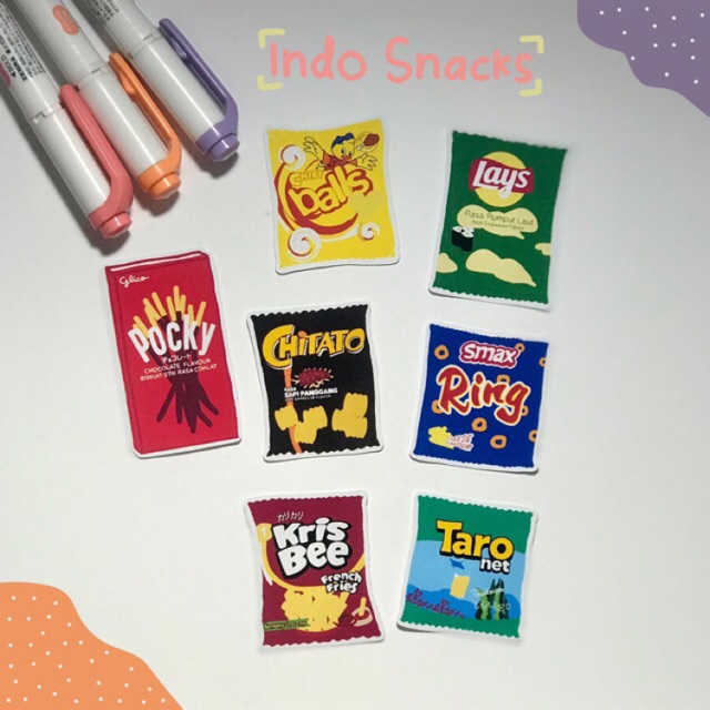 Jual indonesian snacks sticker pack !! | Shopee Indonesia
