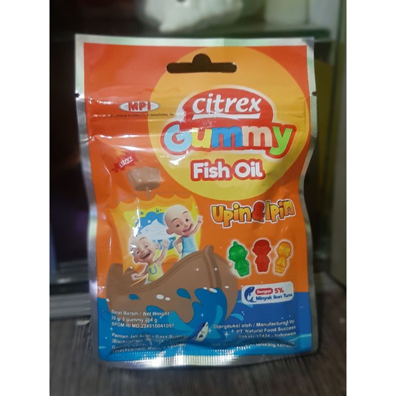 Jual Citrex Gummy Fish Oil Upin & Ipin, ORIGINAL 100% | Shopee Indonesia