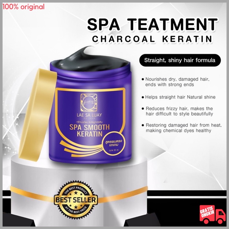 Jual BPOM Lae Sa Luay Hair Spa Smooth Keratin / Masker Rambut ...
