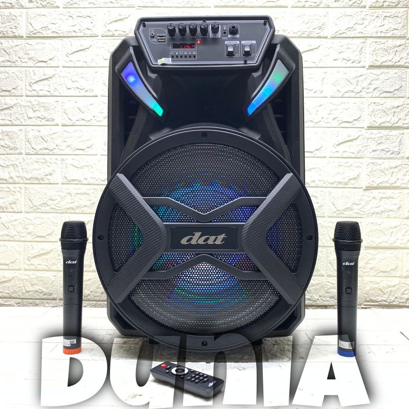 Jual Speaker Portable Wireless Dat DT 1509 X2 Original 15 inch ...