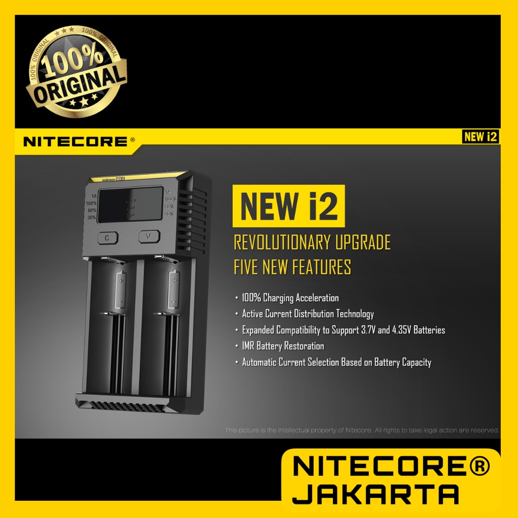 Jual Nitecore New i2 Battery Charger 2 Slot | Shopee Indonesia