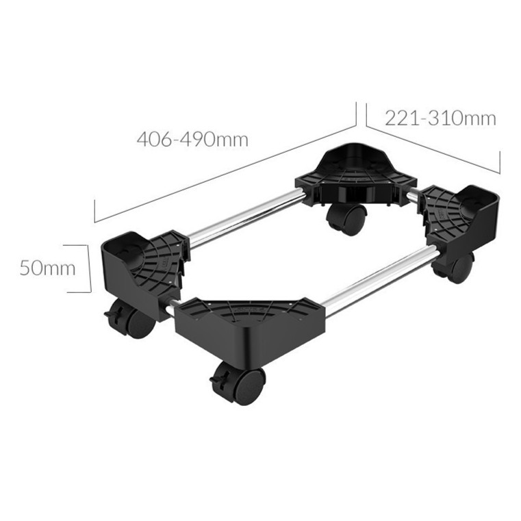 Jual Computer Host mainframe Bracket Stainless Steel Orico adjustable size CPB4 - Trolley Cpu ...
