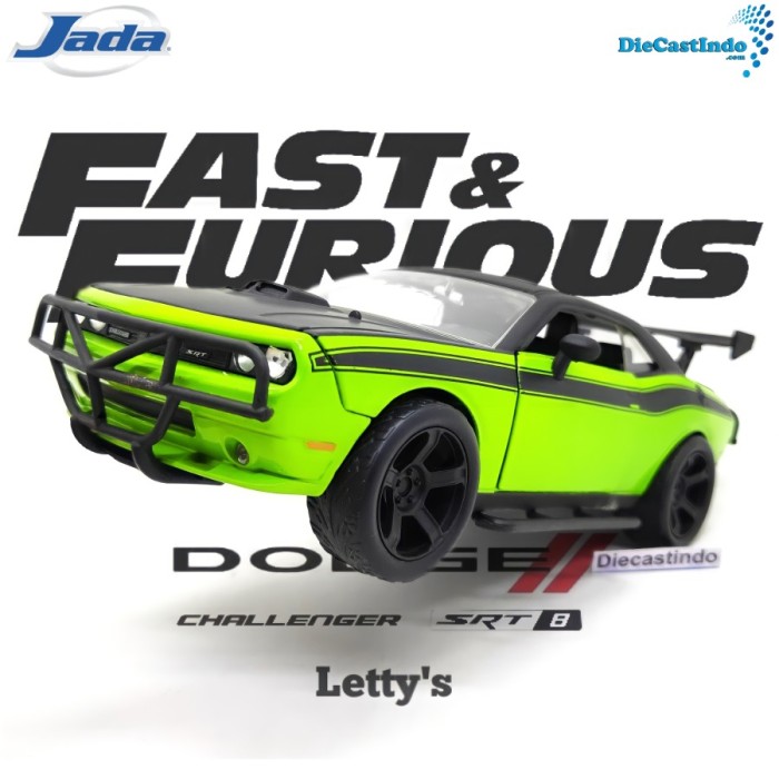 Jual Jada 1:24 - Letty's Dodge Challenger SRT8 Model Kit | Shopee Indonesia