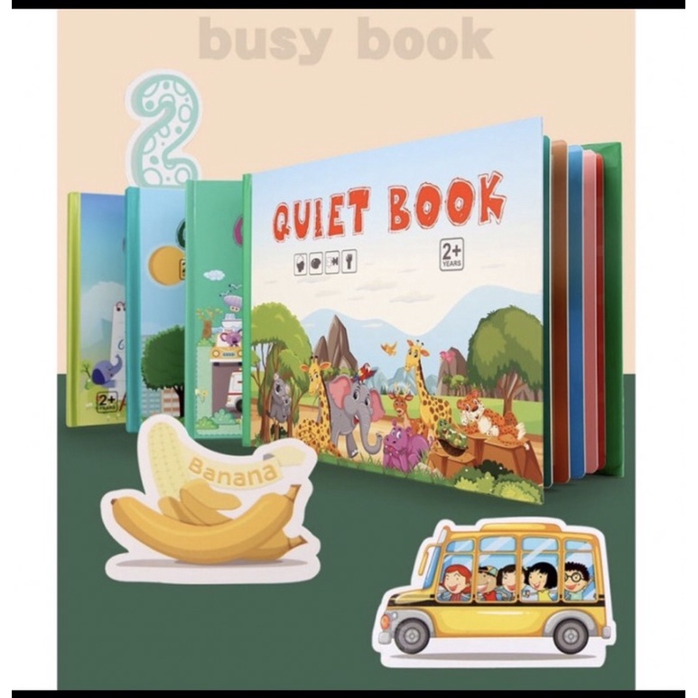 Jual QUIET BOOK/BUSY BOOK/BUKU AKTIVITAS VELCRO ANAK/KIDS ACTIVITY BOOK ...