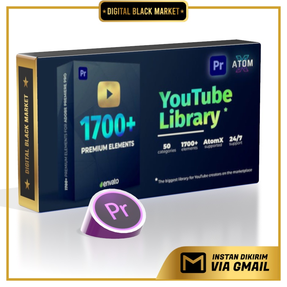 Jual ID3636 - Atomx Youtube Library V2 For Premiere Pro 27009072 | Shopee Indonesia