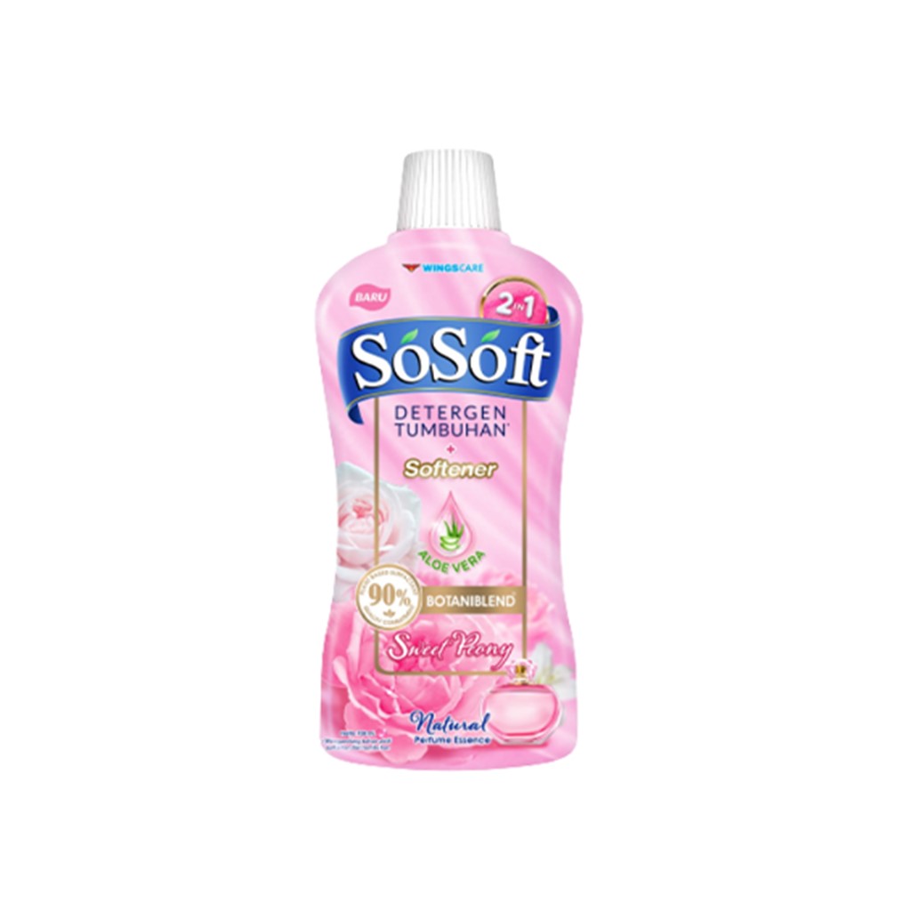 Jual Sosoft Deterjen Cair Sweet Peony Natural Perfume Botol 700 ml ...