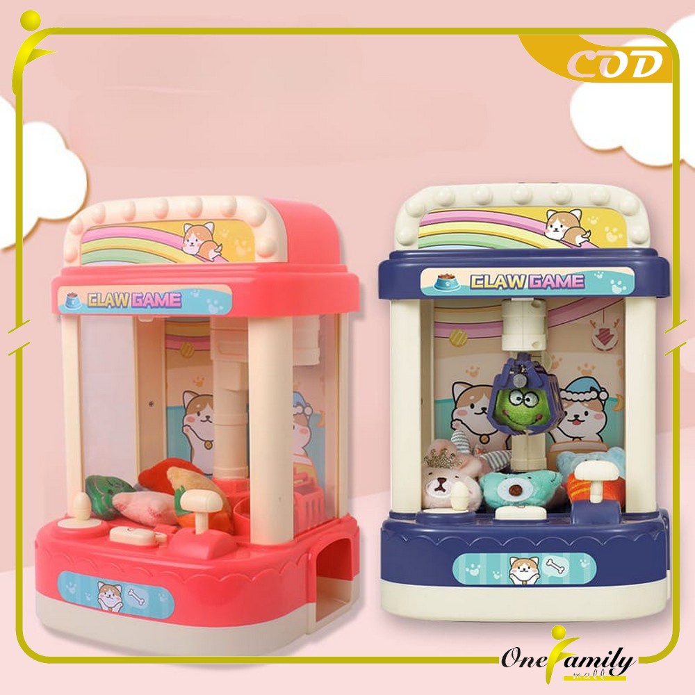 Jual ONE-M280 Mainan Anak Mesin Capit Boneka Kucing / Maenan Anak Claw ...