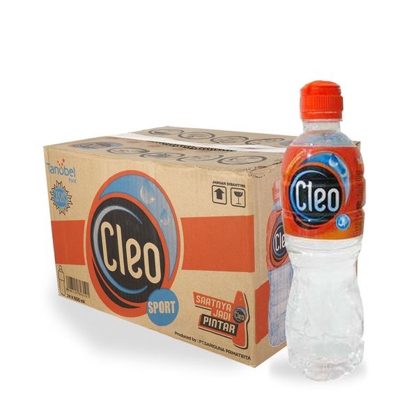 Jual Cleo Sport Air Mineral 600ml x 24 botol (1 box) | Shopee Indonesia