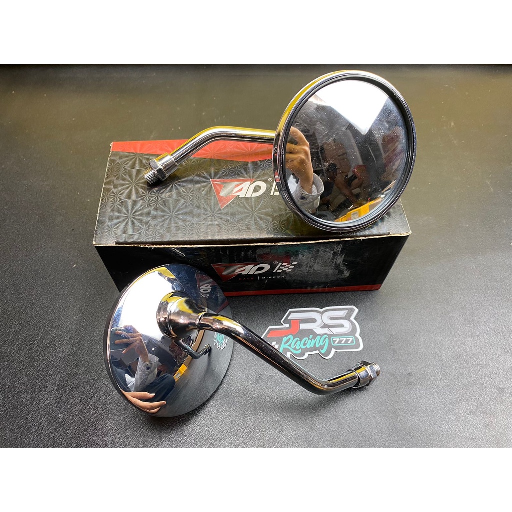 Jual Spion retro bulat crom gagang pendek drat honda | Shopee Indonesia