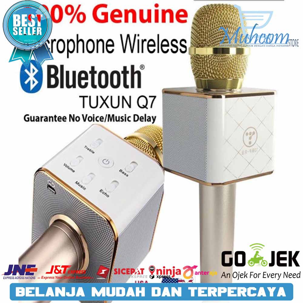 Jual Aksesoris Hp Mic Karaoke Q9 Bluetooth Wireless Microphone With ...