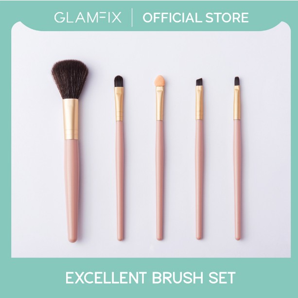 Jual Brush Make up 5in1 Glam Fix Excellent Brush Set | Glamfix | Shopee ...