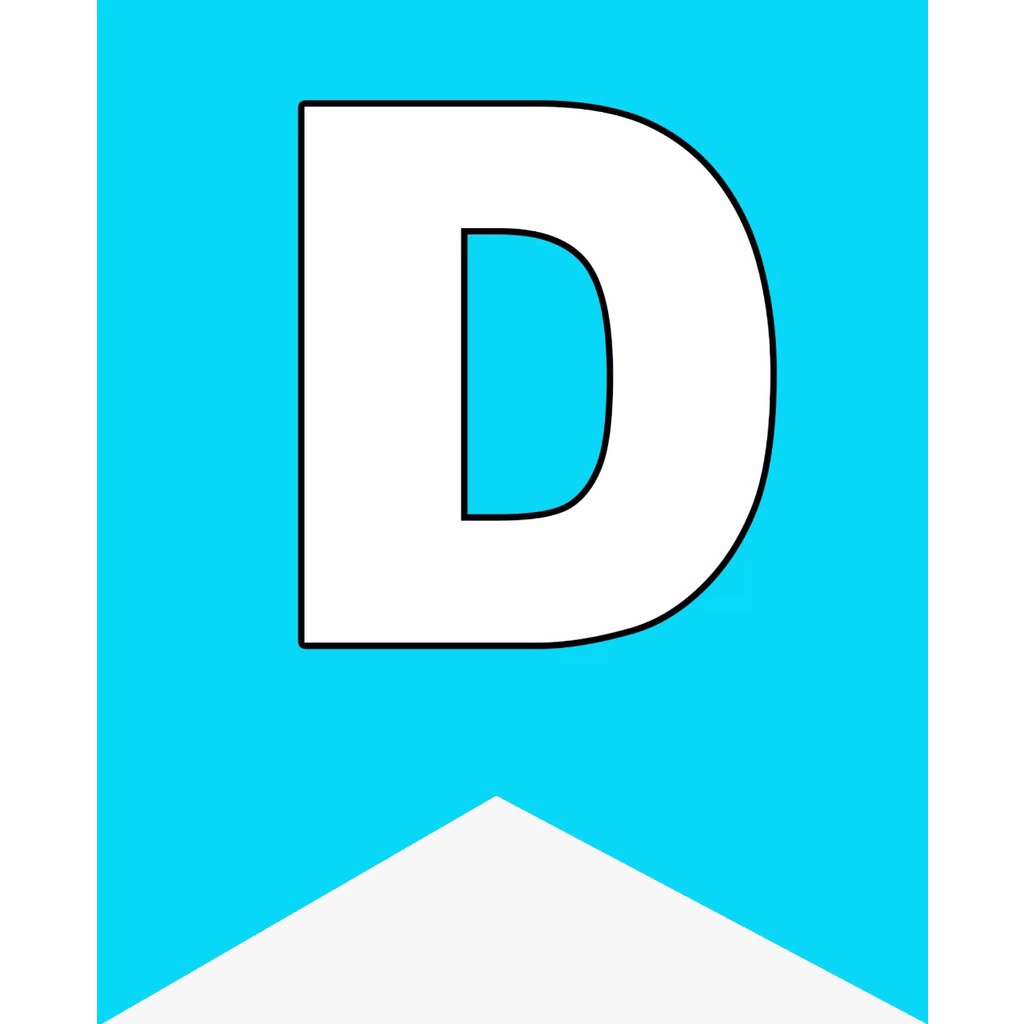 Jual BANNER HURUF ABJAD HURUF ALFABET A-Z BAHAN KERTAS ART KARTON 260GR ...