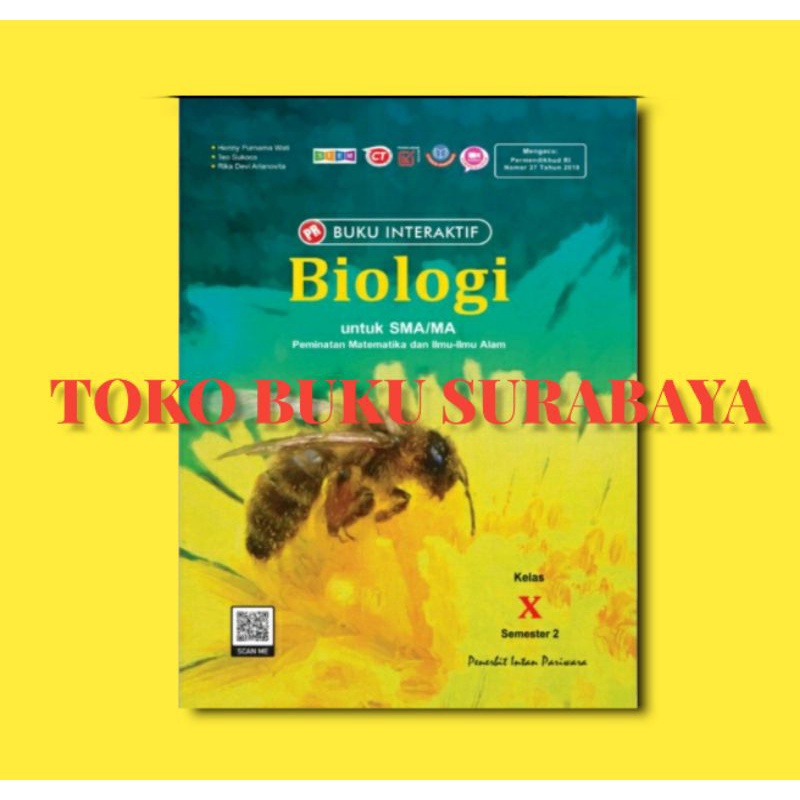 Jual Buku PR / LKS interaktif biologi kelas X, 10 semester 2 (K13 revisi). 2021/2022. Intan ...
