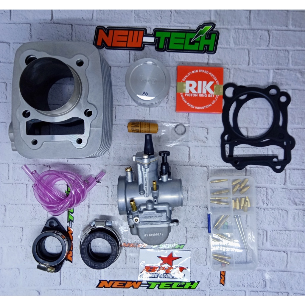 Jual BLOK CERAMIC BRT 66 & PISTON COAK & KARBURATOR BRT PWK 30 KLX 150 | Shopee Indonesia