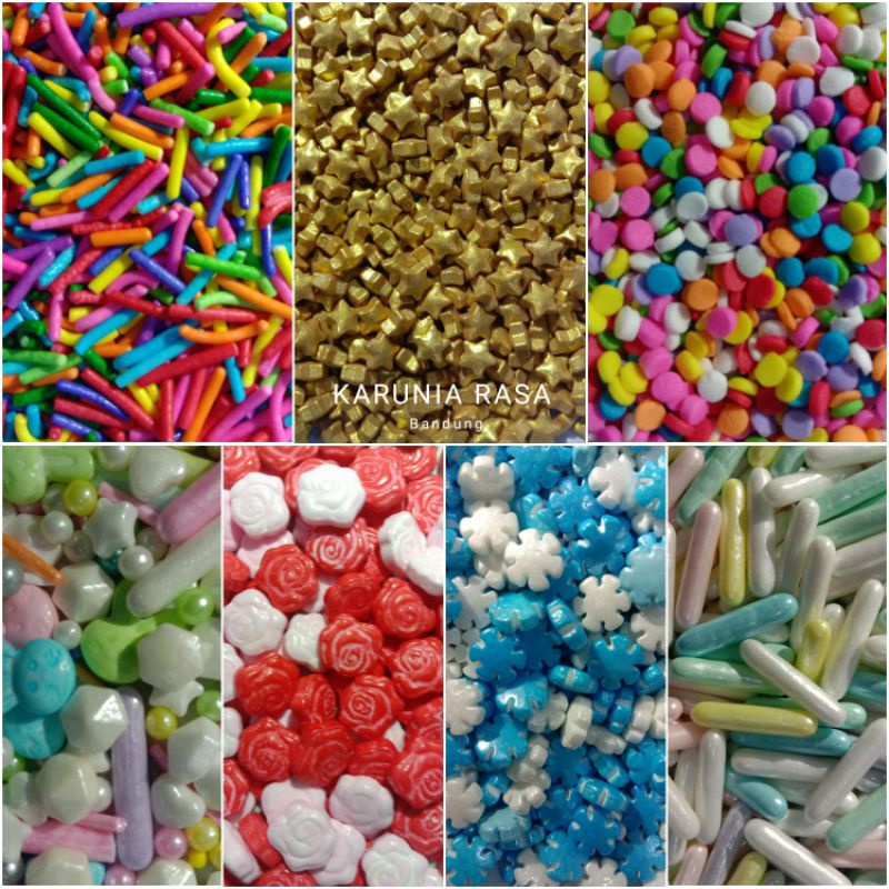 Jual Sprinkle / Trimit / Hiasan kue - bisa dimakan (30gr) | Shopee ...
