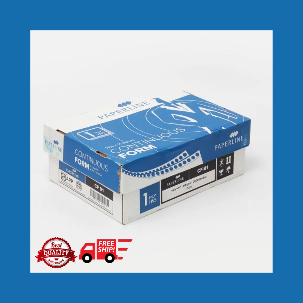 Jual KERTAS CF PAPERLINE B1 PUTIH (14 7/8 X 11) 1 PLY | Shopee Indonesia