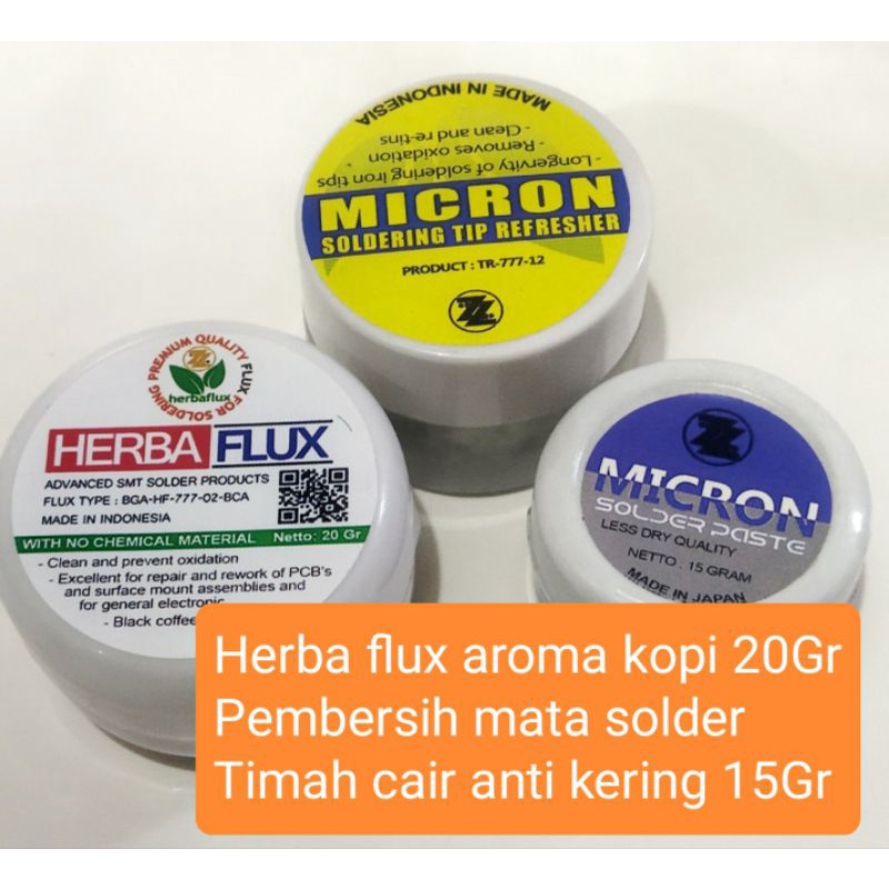 Jual PAKET PROMO TIMAH CAIR HERBA FLUX TIP REFRESHER | Shopee Indonesia