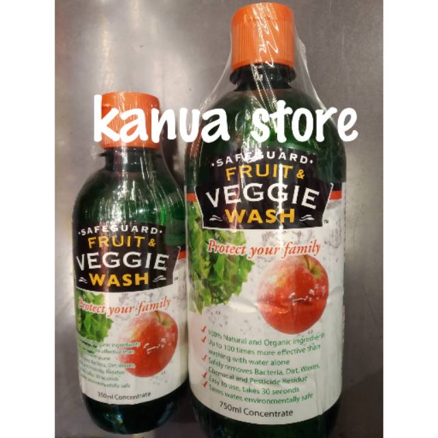 Jual SAFEGUARD FRUIT AND VEGGIE WASH 750ml 350ml •||• sabun cuci buah ...