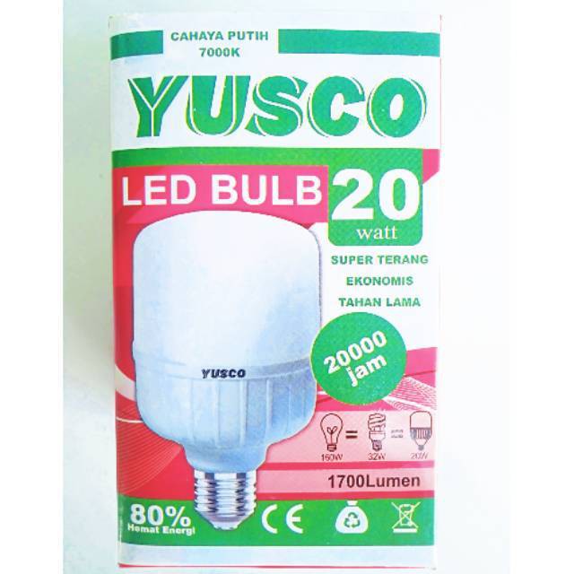Jual Lampu LED SEMNY / YUSCO 20 Watt Hemat Listrik setara 81 Watt bohlam biasa | Shopee Indonesia