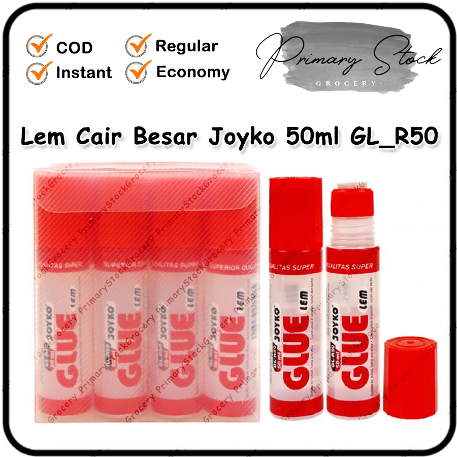 Jual Lem Kertas Cair Besar Lem Cair Joyko 50 ml GL R50 | Shopee Indonesia