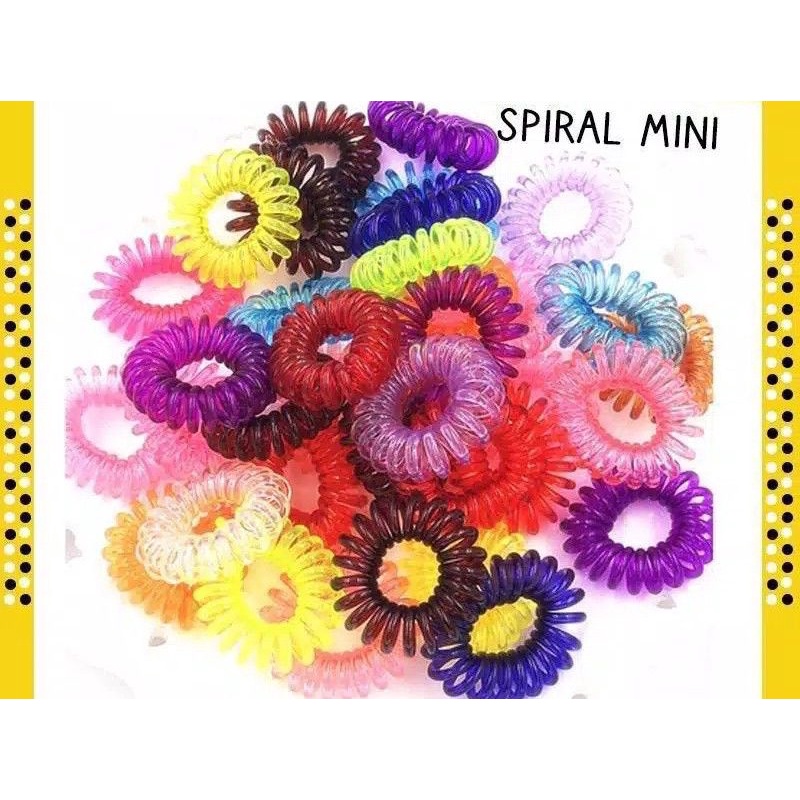 Jual Tali Karet Rambut Kuciran Spiral Model Korea Dijual Per 3 Pcs ...