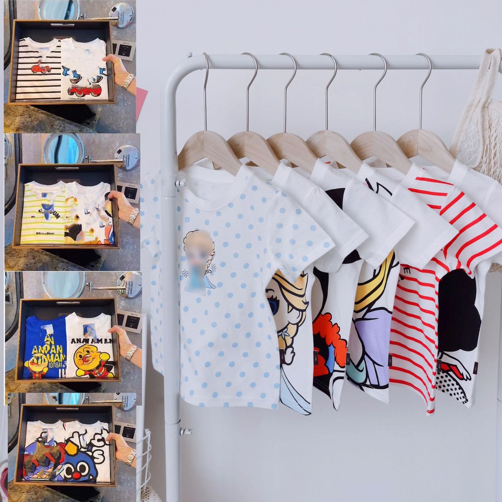 Jual Baju Anak 1 Set 2 Baju Santai Baju Main Anak Kartun Baju Impor ...