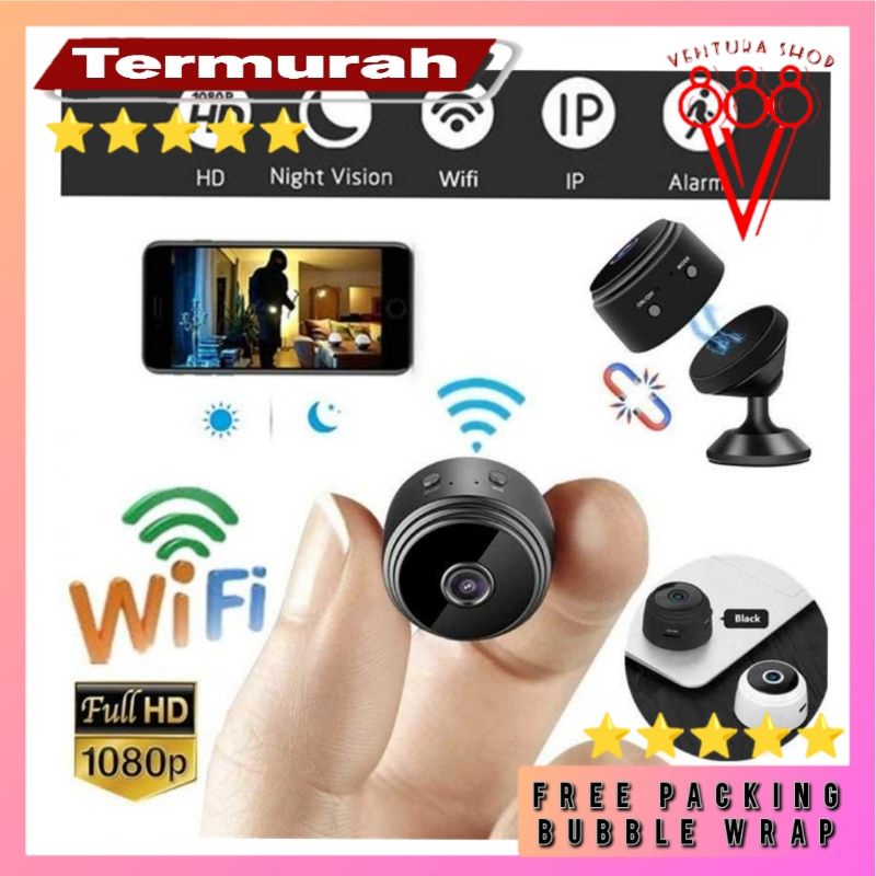 Jual CCTV Mini Wifi Tanpa Kabel Kamera Pengintai Tersembunyi Full HD ...