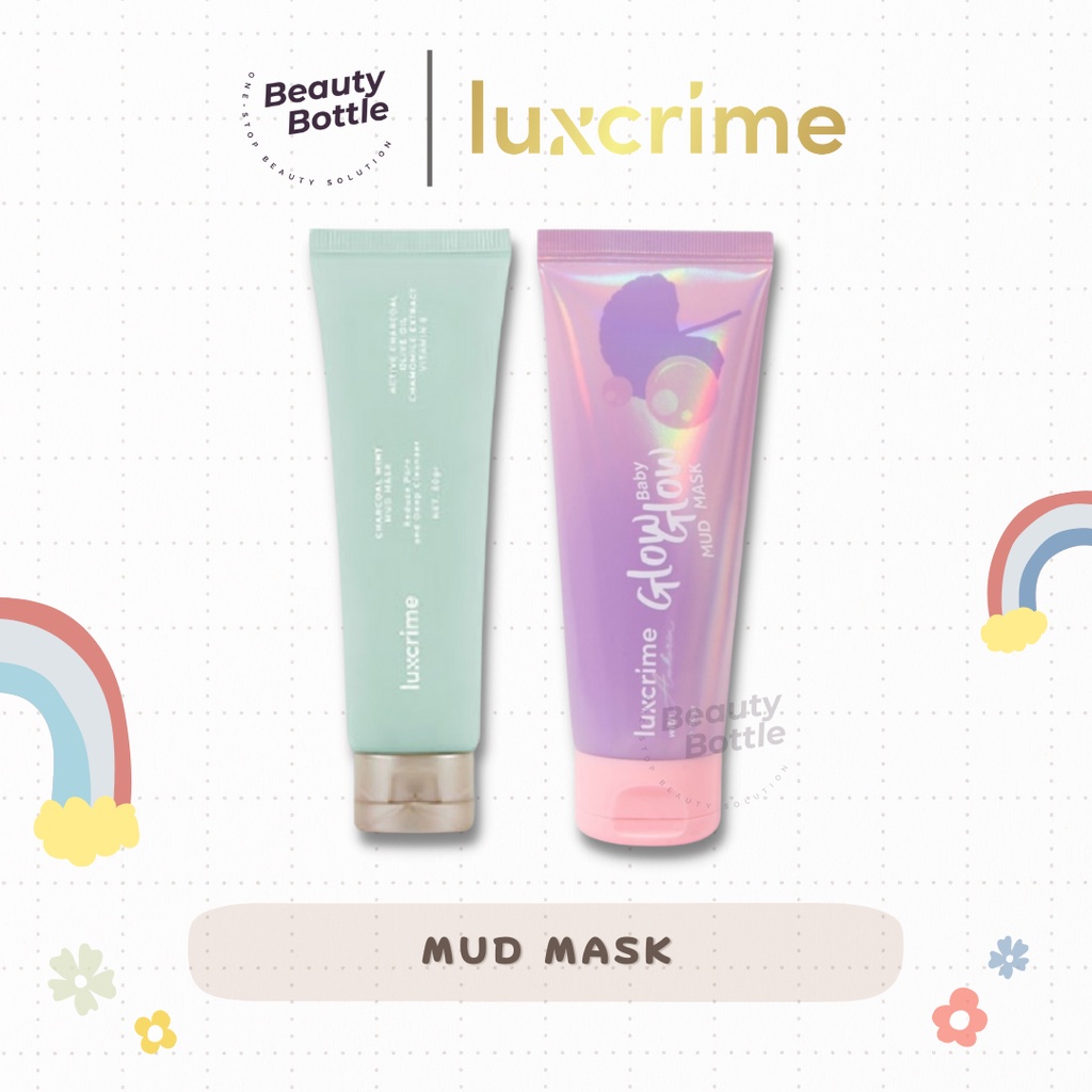 Jual Luxcrime Charcoal Mint Mud Mask | Masker Wajah | Shopee Indonesia