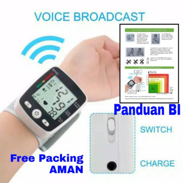 Jual Tensimeter Digital Canggih Full Otomatis Bisa dicharge seperti HP ...