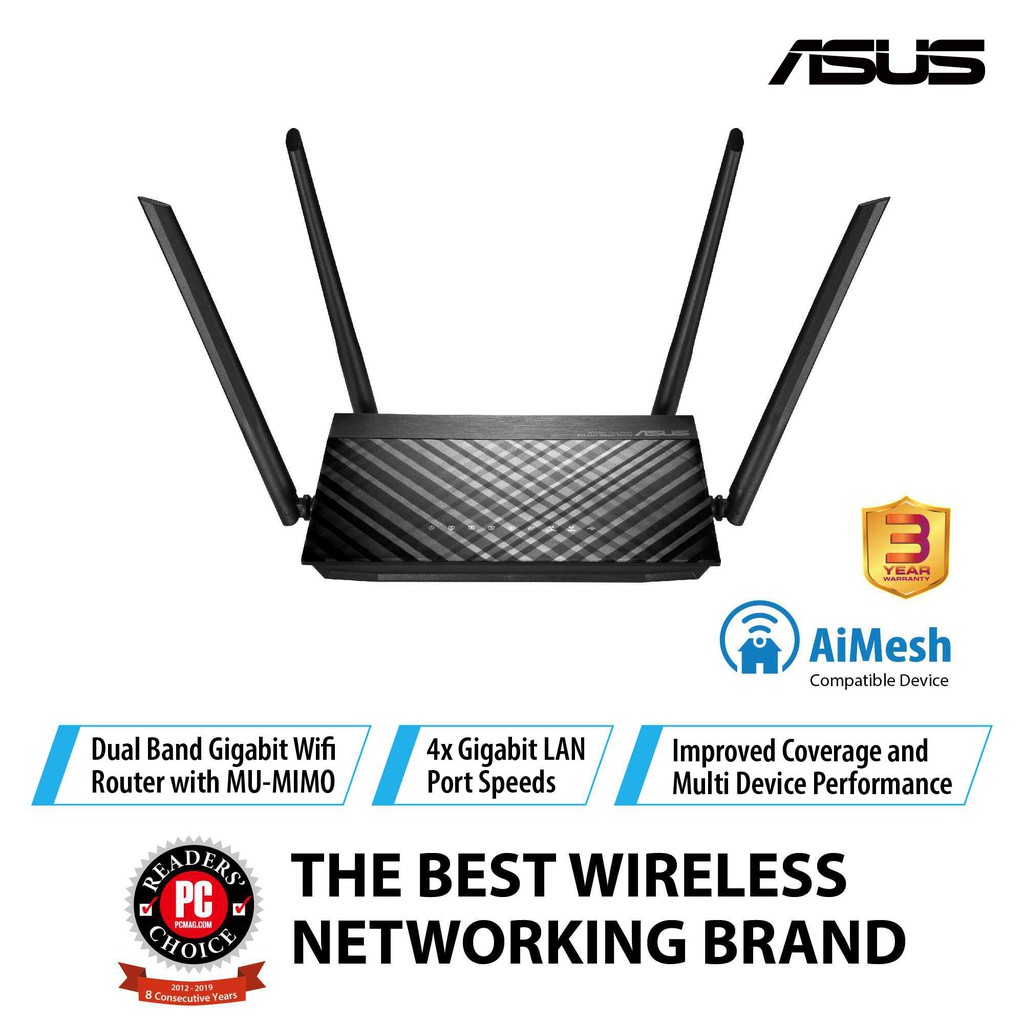 Jual Asus RT-AC59U V2 AC1500 Dual Band WiFi Router RTAC59U | Shopee ...