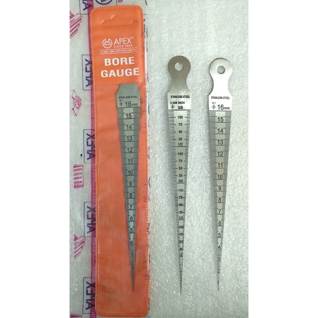 Jual Taper Gauge APEX 1 - 16 mm | Alat Ukur Kedalaman | Bore Gauge ...