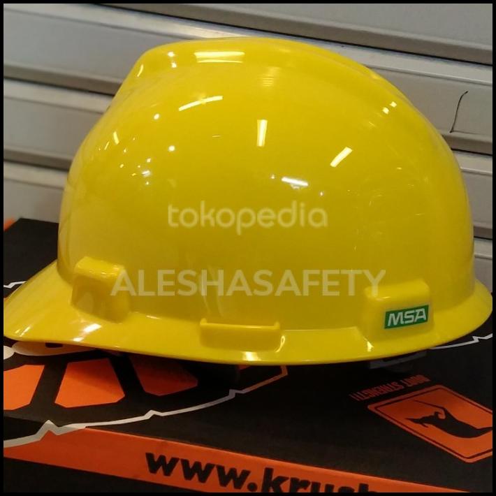 Jual Safety Helmet Msa Original Usa V-Gard Staz On | Shopee Indonesia