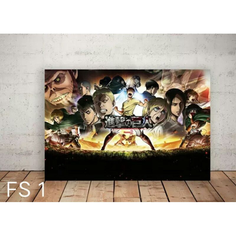 Jual Poster Dinding Anime AOT/Hiasan Dinding Rumah Anime Attack on ...