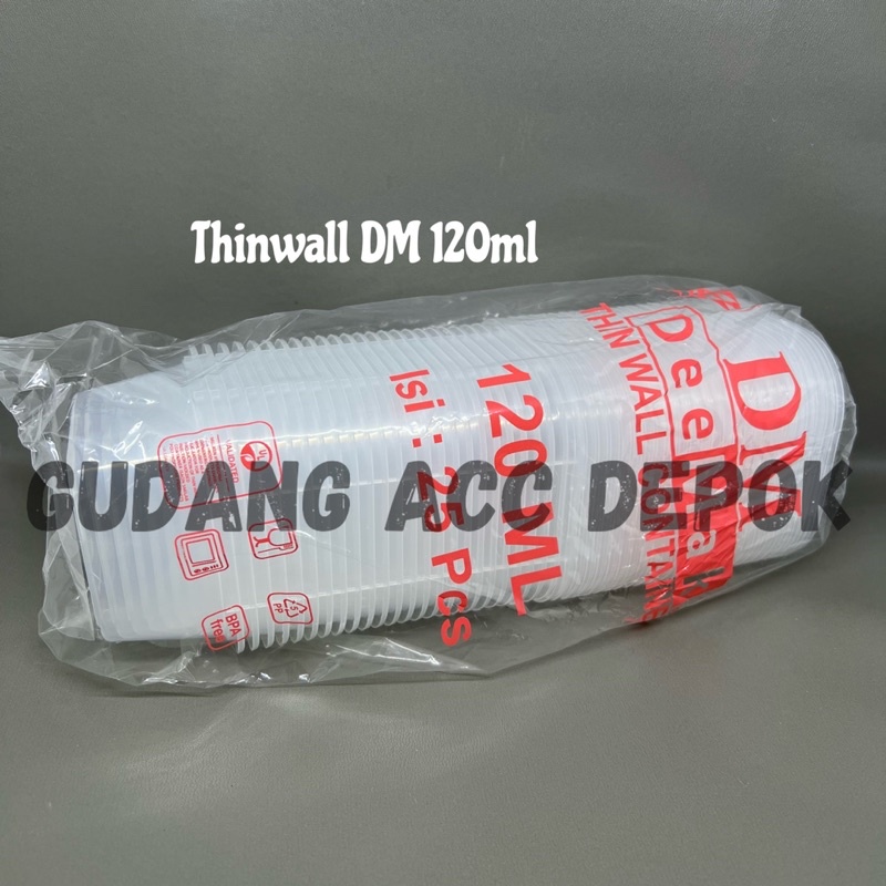 Jual Thinwall DM Container 120 ML 150Ml / Kotak Makan DM 120ml 150 Ml ...