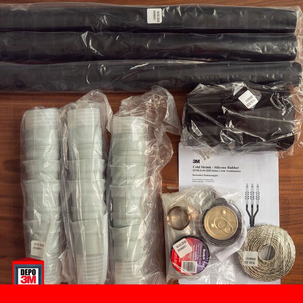 Jual 3M Terminasi QT II (L) 4S-32H 3x240-400mm2 Indoor 24KV Termination ...
