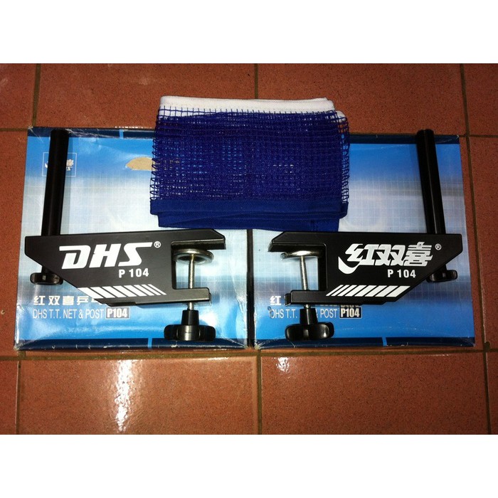 Jual PROMO TIANG + NET TENIS MEJA DHS P 104 | Shopee Indonesia
