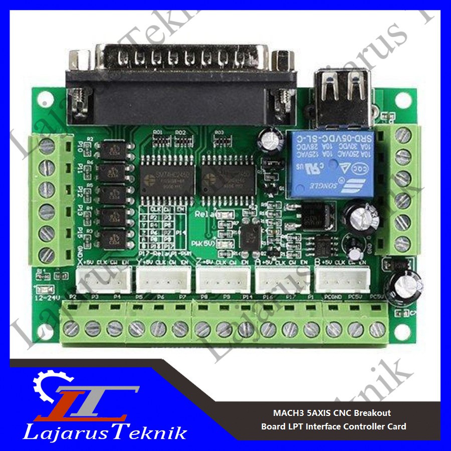 Mach3 Controller CNC USB MACH3 5-Axis Breakout Board Controller ...