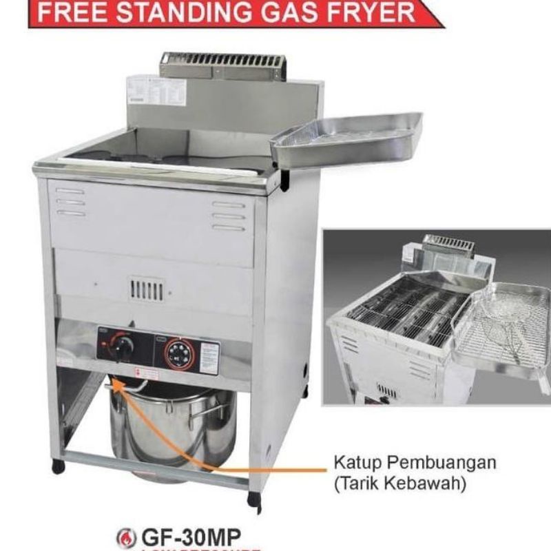 Jual GETRA GF-30MP (Deep Fryer) Free Standing Gas Deep Fryer GETRA ...