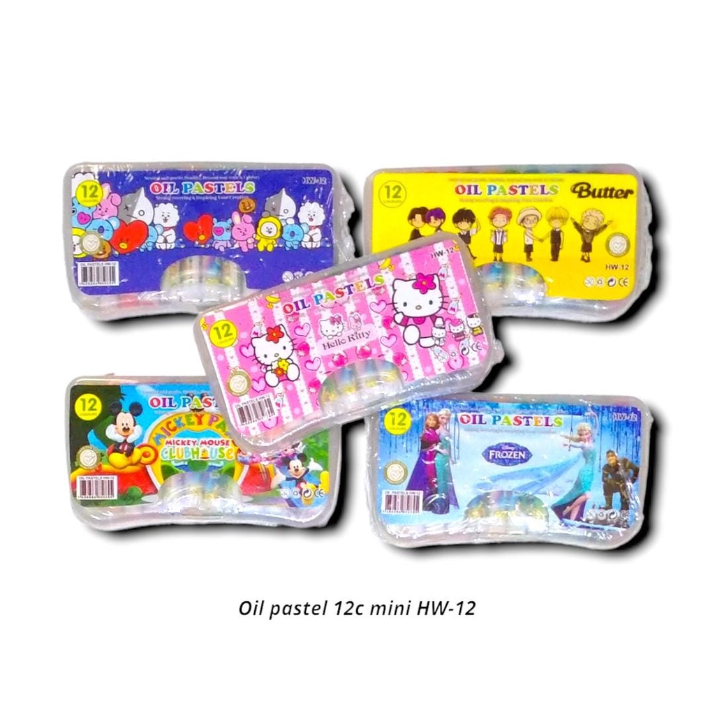 Jual KRAYON 12 WARNA MINI OIL PASTEL CRAYON ANAK KECIL | Shopee Indonesia