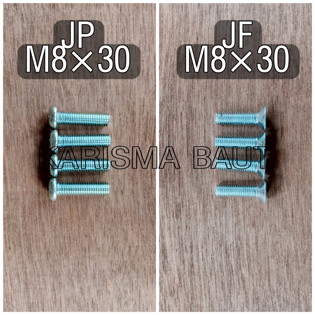 Jual Baut JP M8 x 30 ( baut JP 8x30 ) / Baut JF M8 x 30 ( baut JF 8x30 ) | Shopee Indonesia
