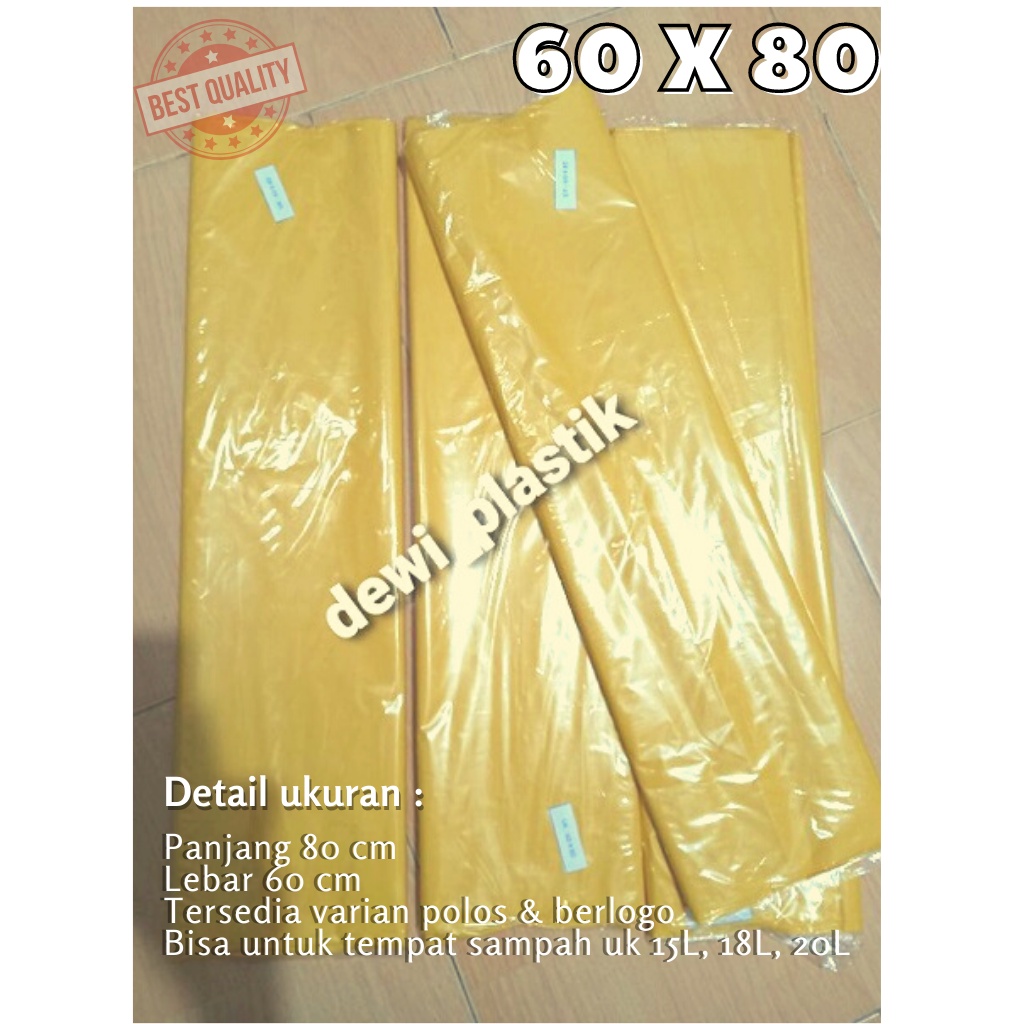 Jual Plastik kuning 60 x 80 x 0,04 mic (10 pcs / pack) | Shopee Indonesia