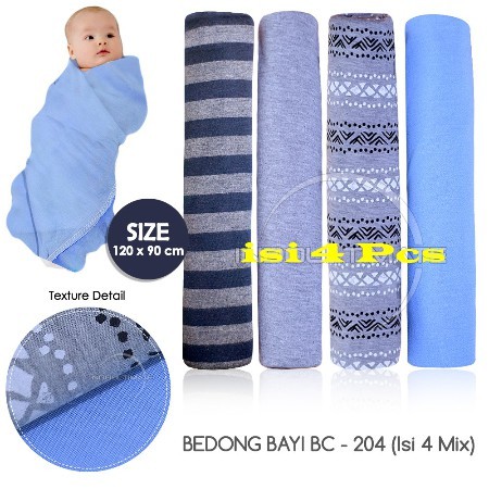 Jual BABY LEON PREMIUM BEDONG BAYI 4 PCS JUMBO 90cm X 120cm / Bedong ...