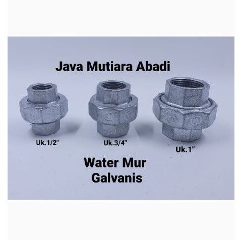 Jual Water Mur/Union Besi Galvanis 3/4"(inch) | Shopee Indonesia