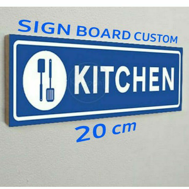 Jual CUSTOM SIGN BOARD papan penanda petuntuk panjang 20cm CUSTOM ...