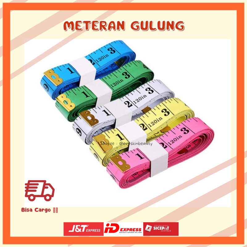 Jual Meteran Roll - Meteran Gulung 150 cm - Pengukur lingkar badan ...
