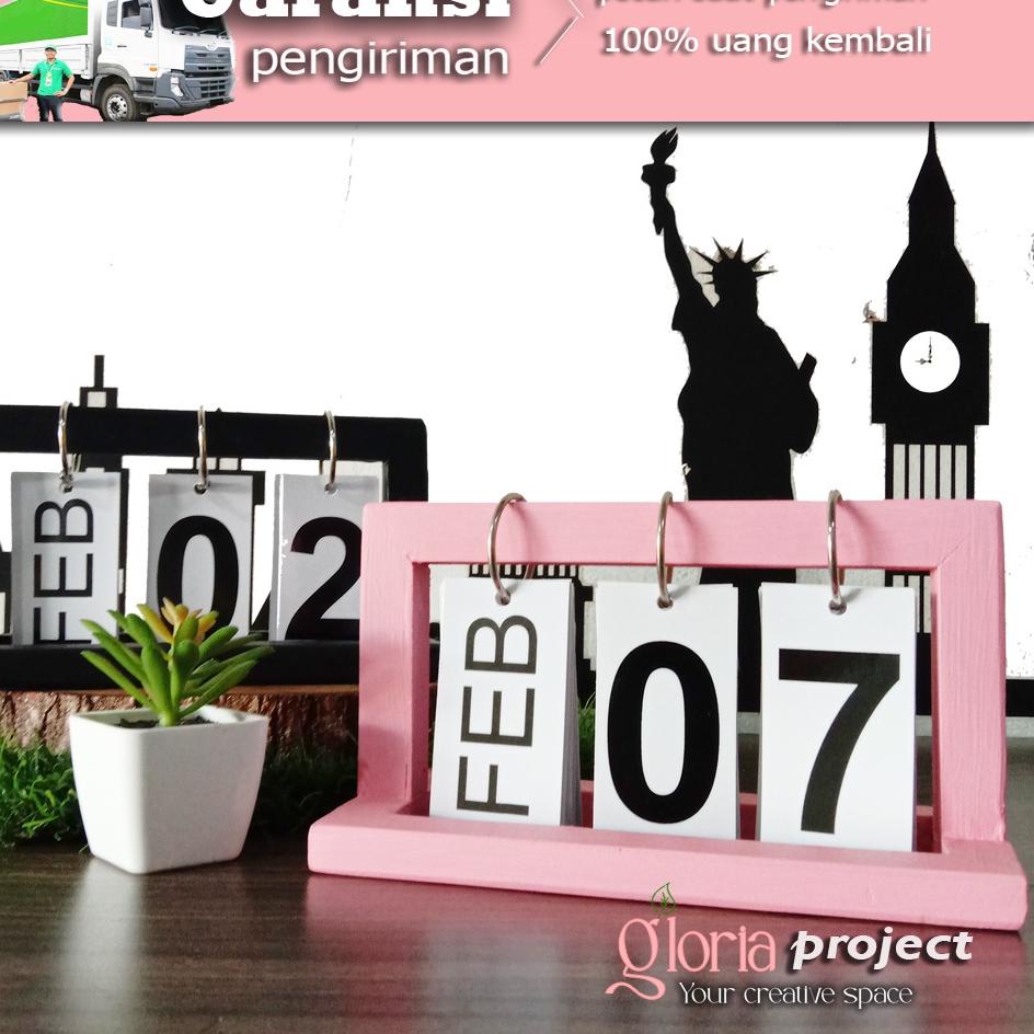 Jual Segera Serbu Countdown ornamen kalender kecil Kreatif kayu diy ...