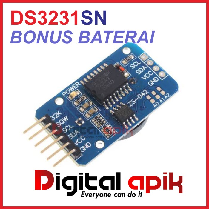 Jual DS3231SN RTC Module Modul Waktu Jam DS3231 SN Arduino JWS Bonus ...